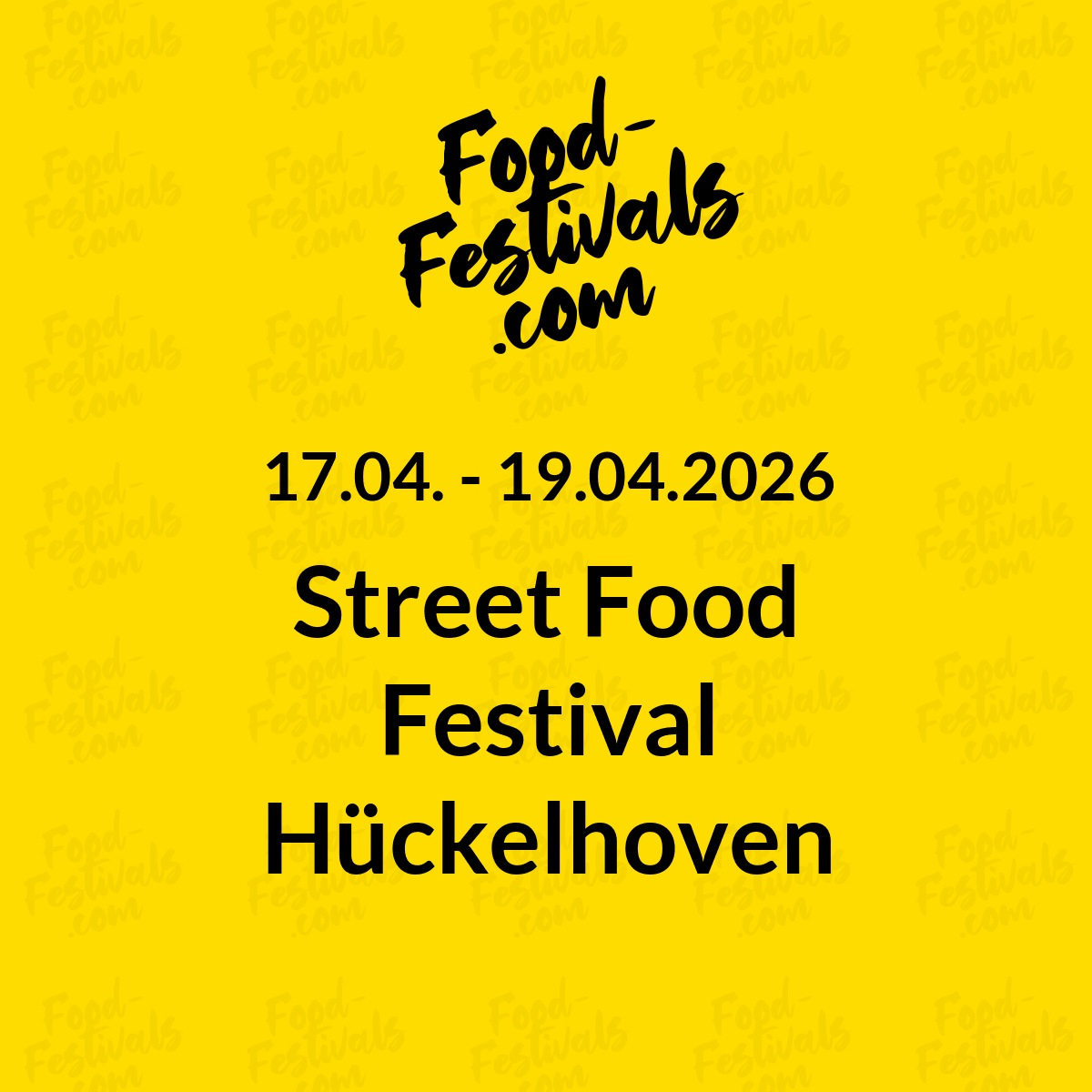Street Food Festival Hückelhoven ab 17. April 2026
